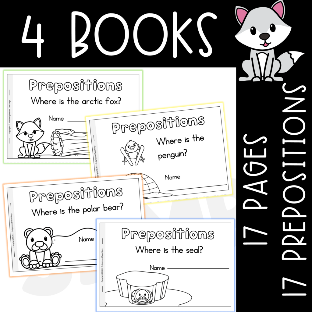 Winter Prepositions Emergent Reader BUNDLE Arctic Animals | Made By ...