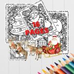 Mindfulness Christmas Coloring Pages,Winter coloring activity for New ...