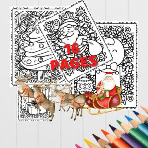 Mindfulness Christmas Coloring Pages,Winter coloring activity for New ...