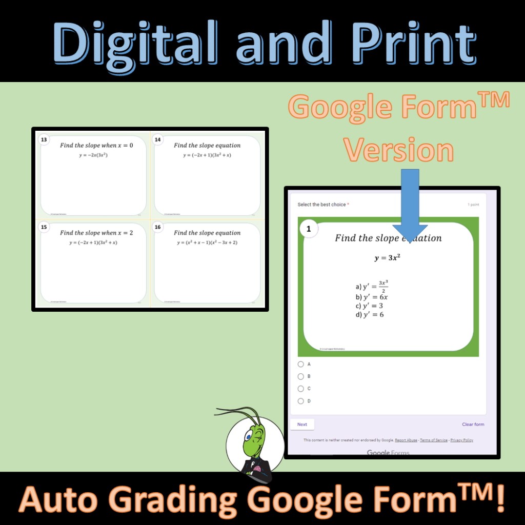 Differentiation Rules and Limits Review Task Cards | Calclus | Google ...