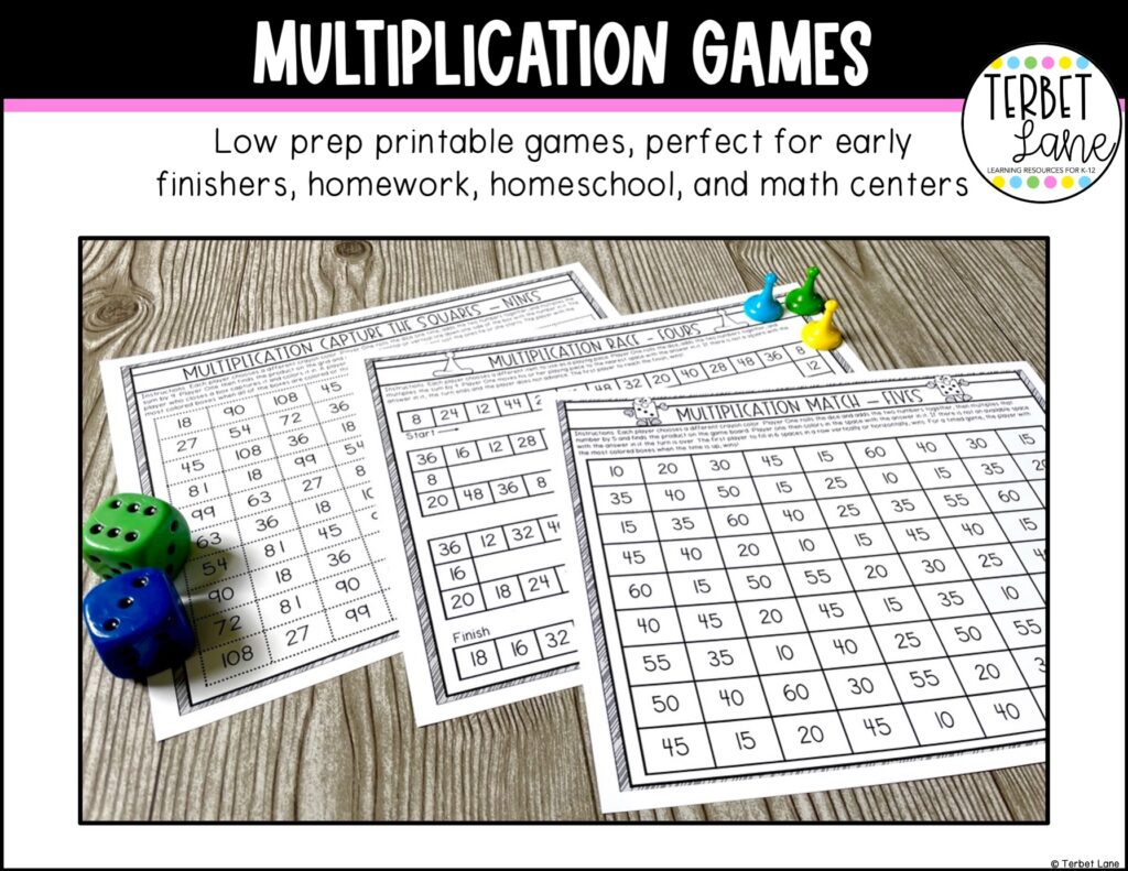 Multiplication Games Printable - Made By Teachers