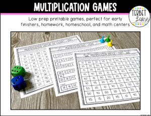 Multiplication Games Printable - Made By Teachers