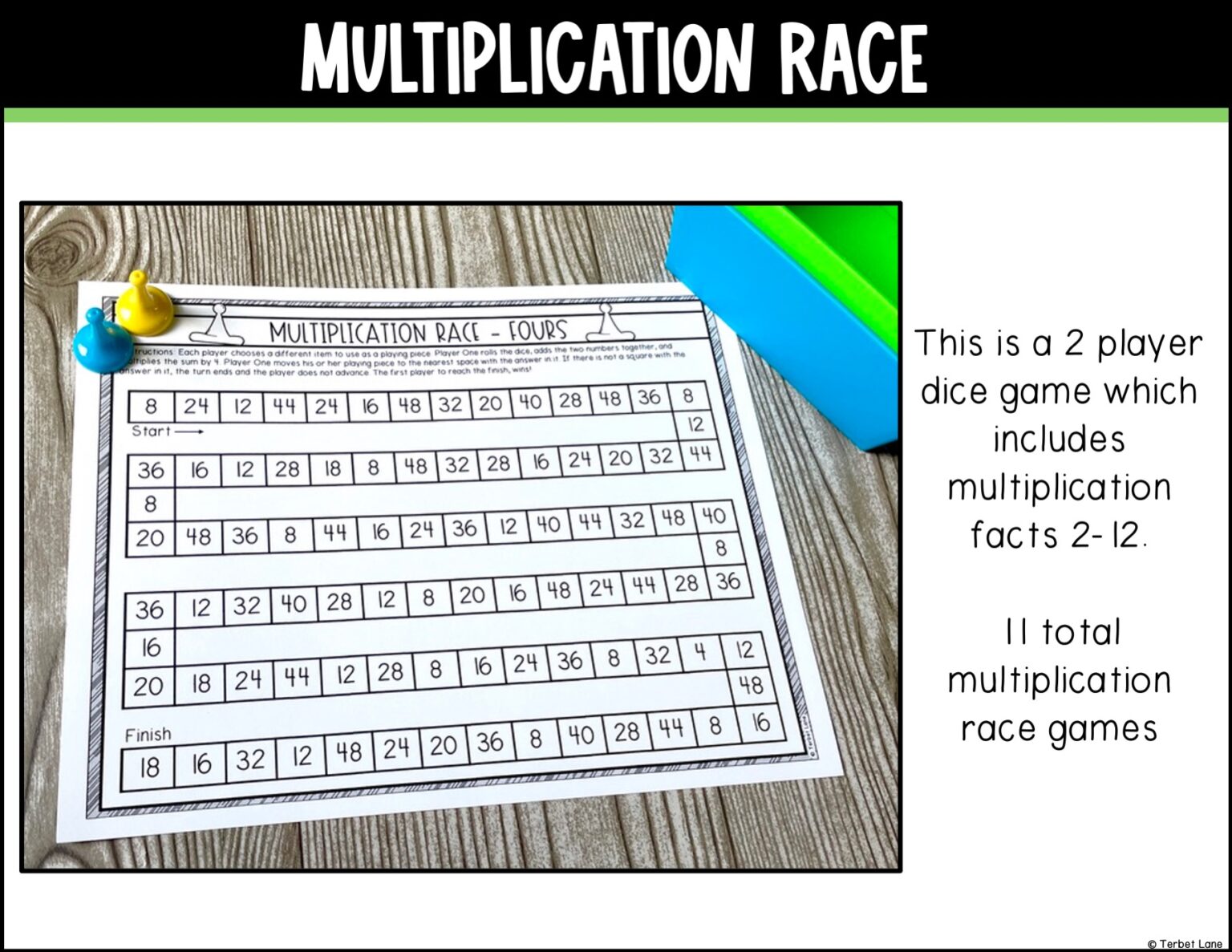 Multiplication Games Printable - Made By Teachers