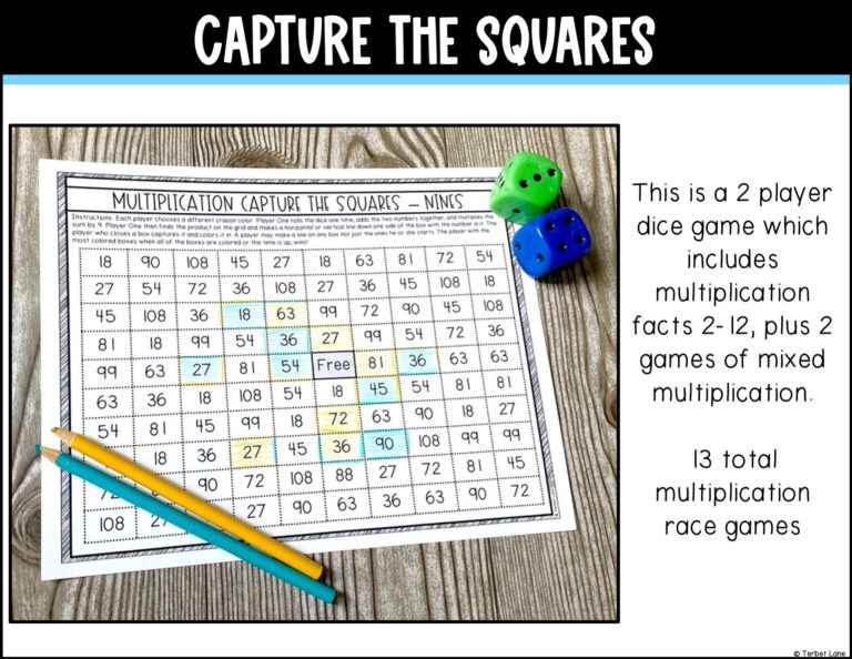 Multiplication Games Printable | Made By Teachers