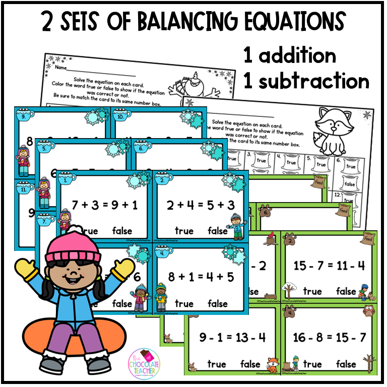 Winter Math Centers - Write the Room - 1st Grade | Made By Teachers