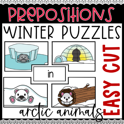 Winter Prepositions Puzzles Spatial Learning Winter Arctic Animals ...