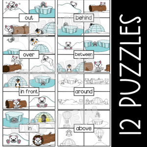 Winter Prepositions Puzzles Spatial Learning Winter Arctic Animals ...