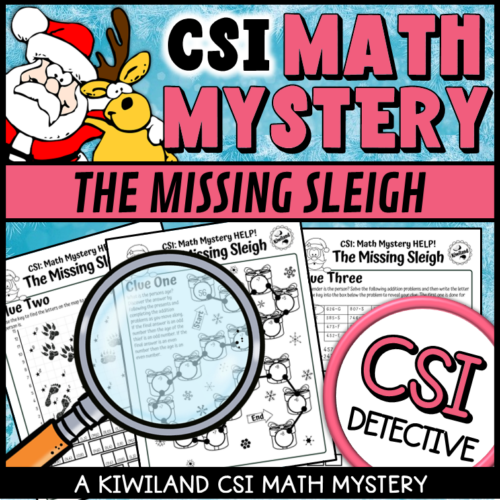 Christmas CSI Math Mystery Detective with The Missing Santa Sleigh ...