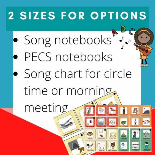 Song Choice Cards for Preschool Special Education Autism Circle Time ...