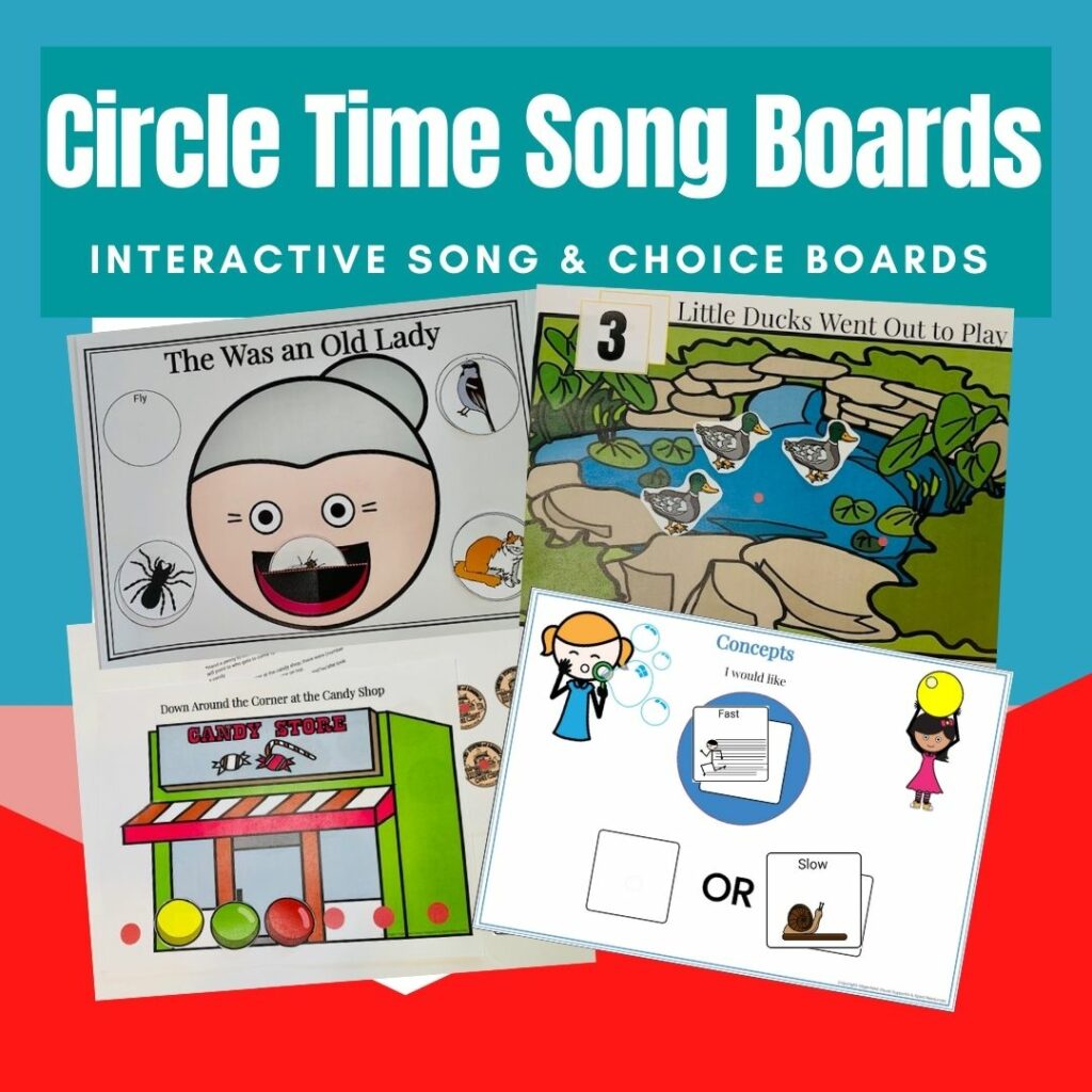 Circle Time Song Visuals Bundle Ideal for Preschool Special Education ...