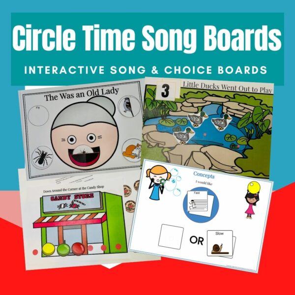 Circle Time Song Visuals Bundle Ideal for Preschool Special Education ...