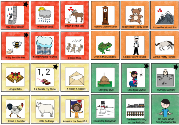 Circle Time Song Visuals Bundle Ideal for Preschool Special Education ...