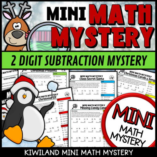 Mini Math Mystery Christmas 4 Digit Addition with Regrouping | Made By ...