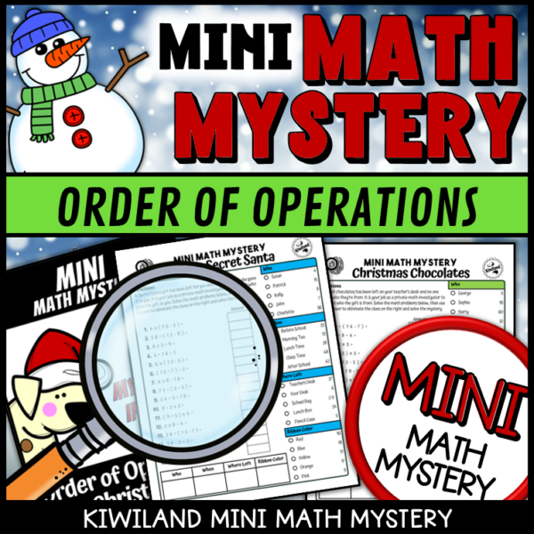 Christmas Mini Math Mystery with Order of Operations | Made By Teachers