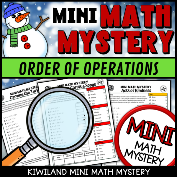 Christmas Mini Math Mystery with Order of Operations | Made By Teachers