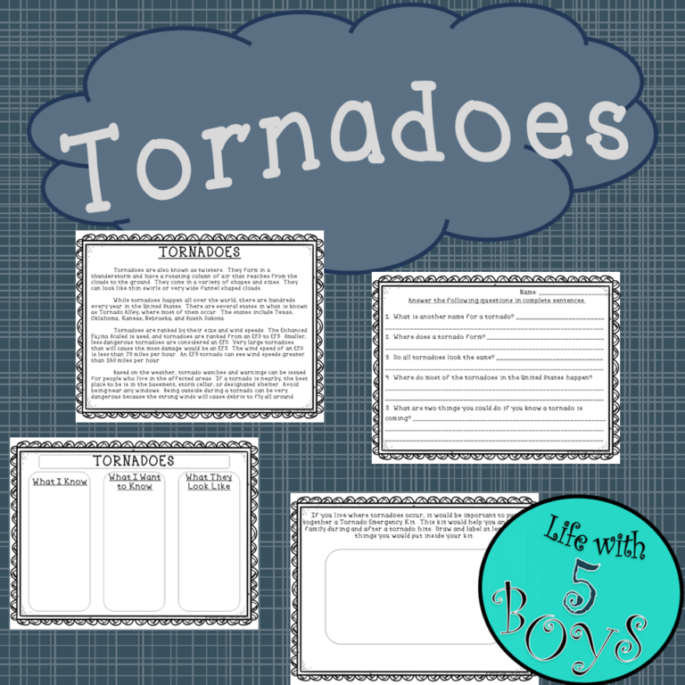 Tornadoes Reading Comprehension Activity - Made By Teachers
