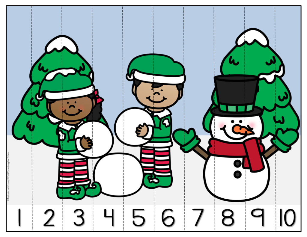 Christmas Number Sequencing Puzzles 1-120 | Made By Teachers