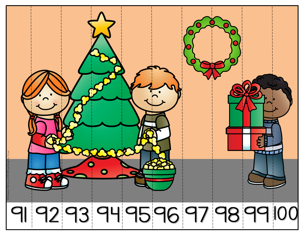 Christmas Number Sequencing Puzzles 1-120 | Made By Teachers