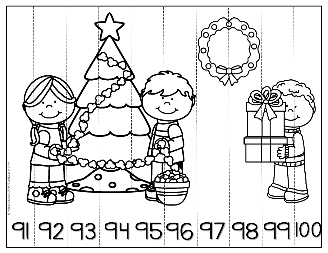 Christmas Number Sequencing Puzzles 1-120 | Made By Teachers