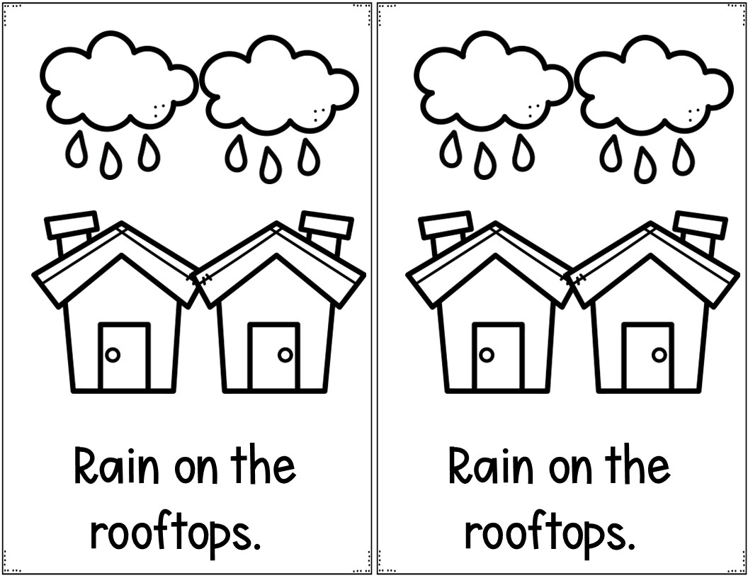 Rain {3 Pocket Chart Poems, 2 Student Books and a Graphing Activity ...
