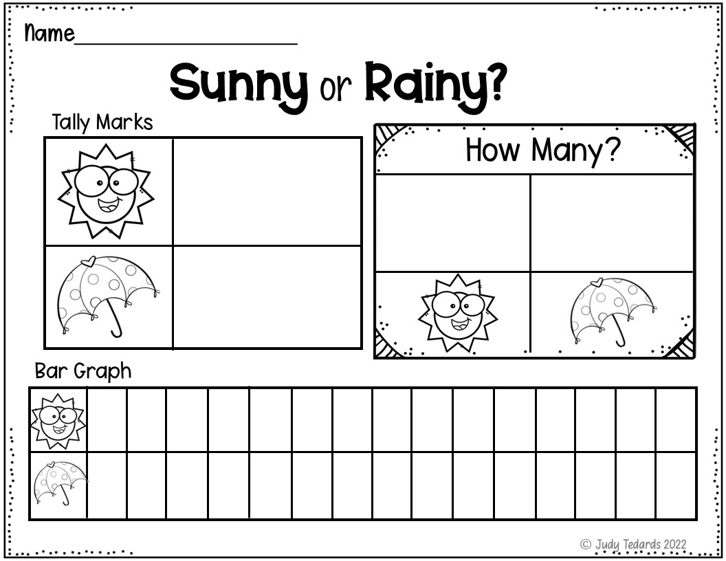 Rain {3 Pocket Chart Poems, 2 Student Books and a Graphing Activity ...