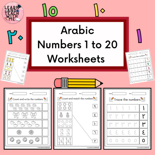 Numbers 1-20 Worksheets black & white and color | Made By Teachers