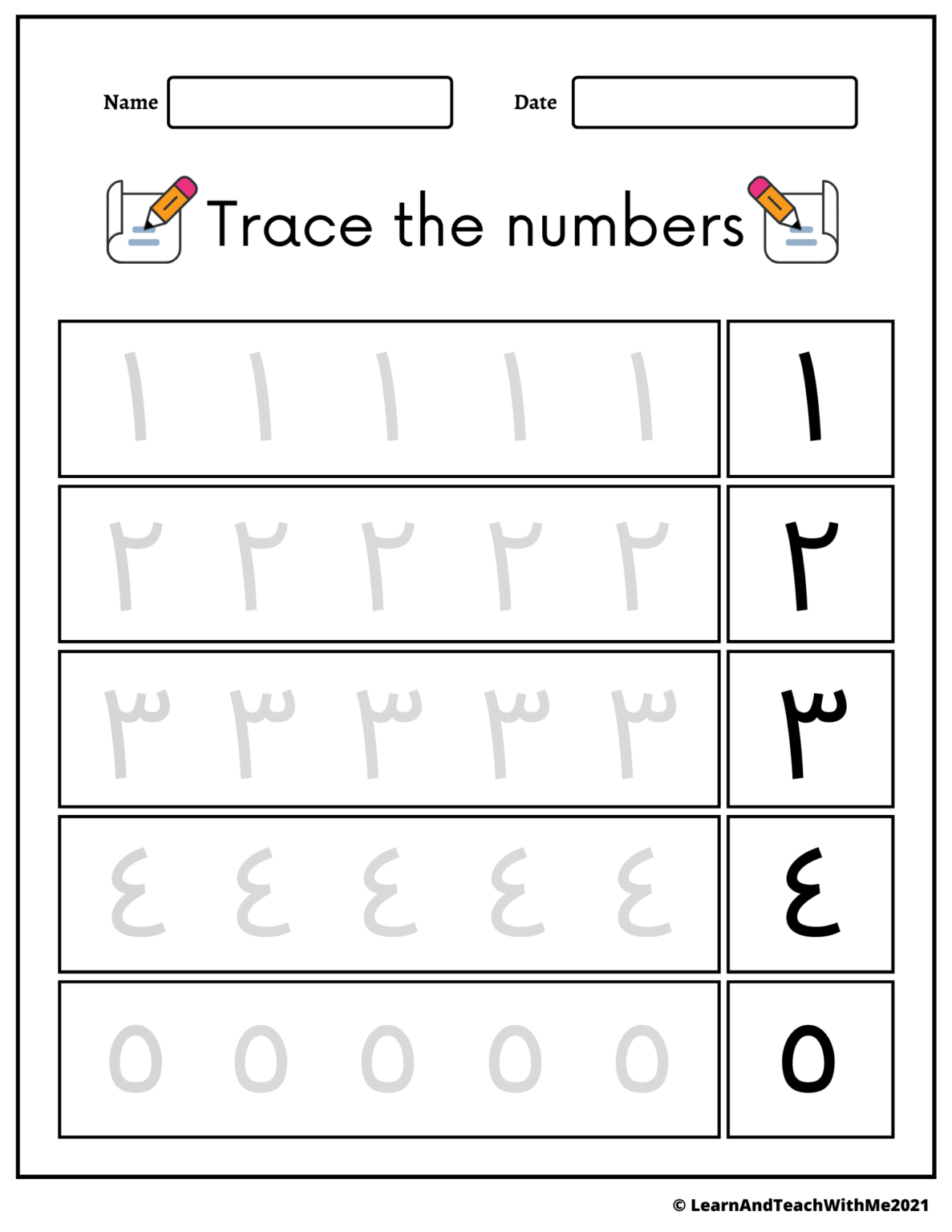 Numbers 1-20 Worksheets black & white and color | Made By Teachers