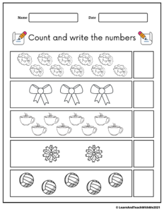 Numbers 1-20 Worksheets black & white and color - Made By Teachers