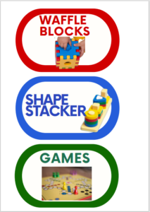 Preschool Toy Bin Label Realistic Photos in Primary Colors | Made By ...