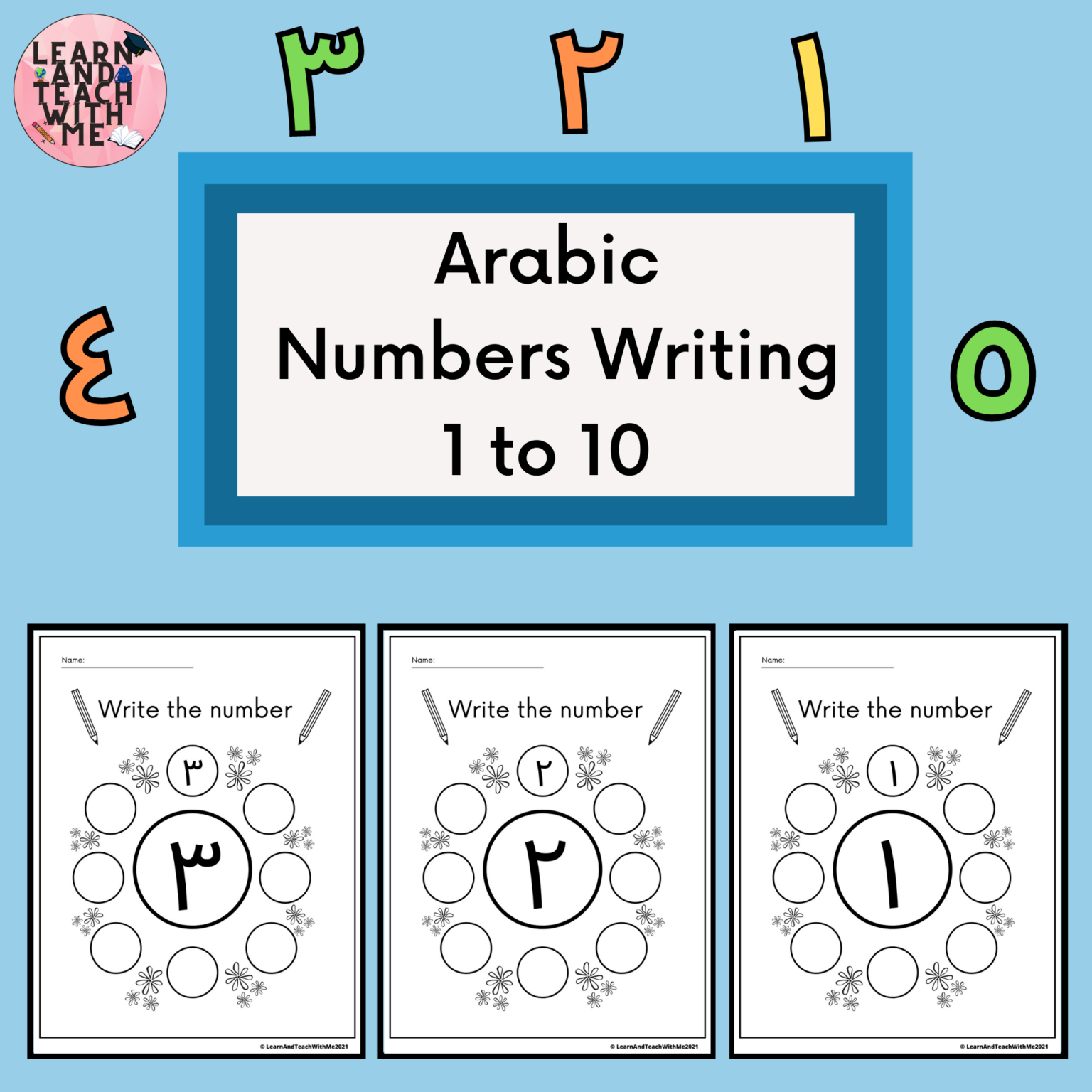 Arabic Alphabet Worksheets Trace and Write the Letters | Made By Teachers