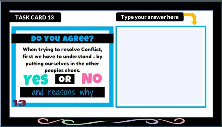 Conflict Resolution Task Cards Digital and Print | Made By Teachers