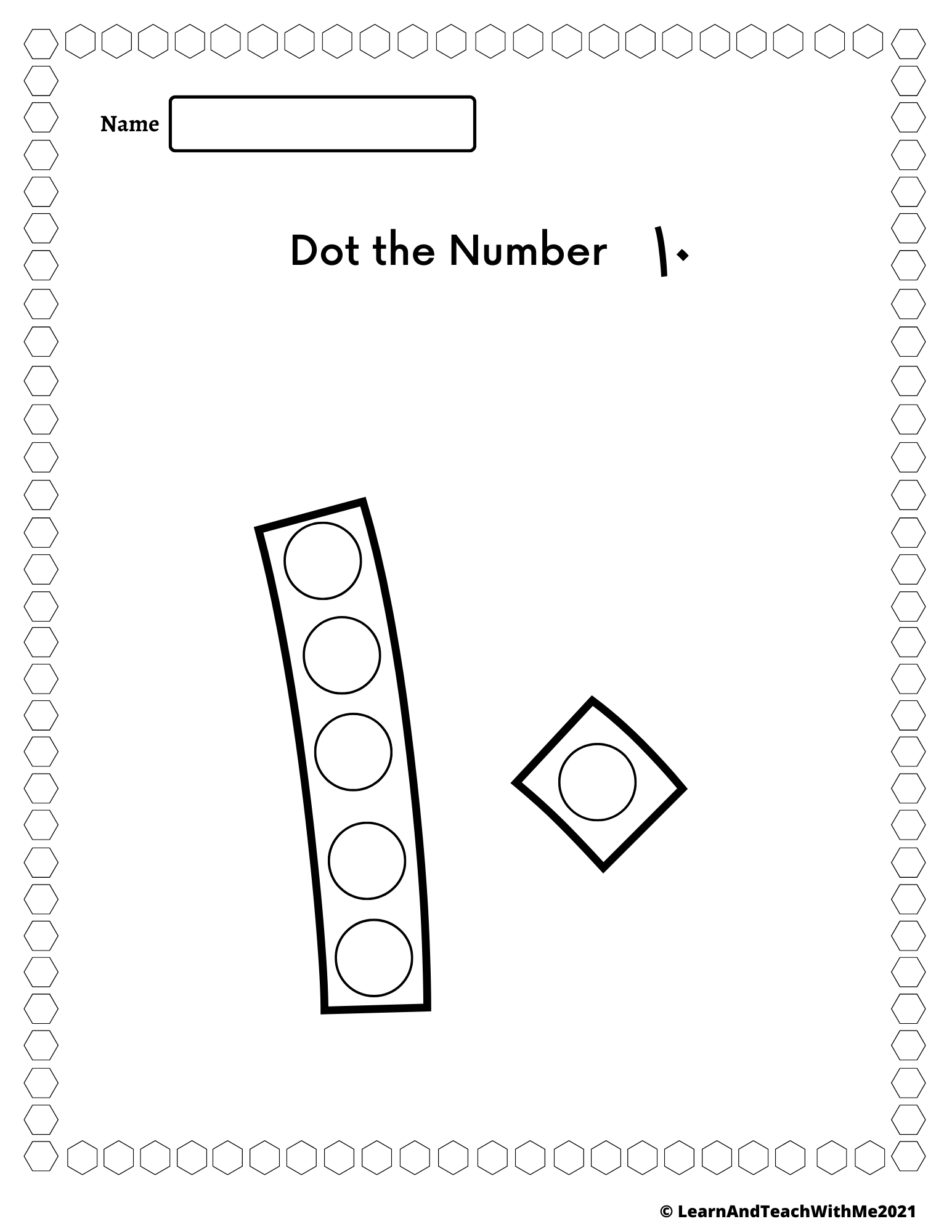 Arabic Numbers 1-20 Dot Marker Worksheets | Made By Teachers