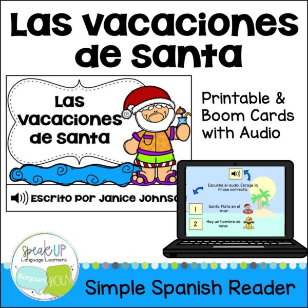 Spanish Christmas Santa's vacation - Vacaciones Navidad Reader Print ...