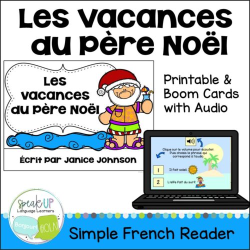 French Christmas Noël Readers Bundle Print & Boom Cards with Audio ...