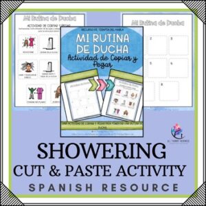 SPANISH VERSION - My Showering Routine Activity Worksheet | Visual ...