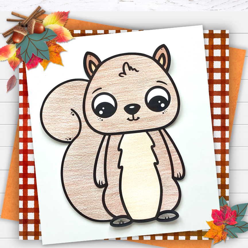 Squirrel Craft | Forest Woodland Animal Craft | Fall Craft | Made By ...