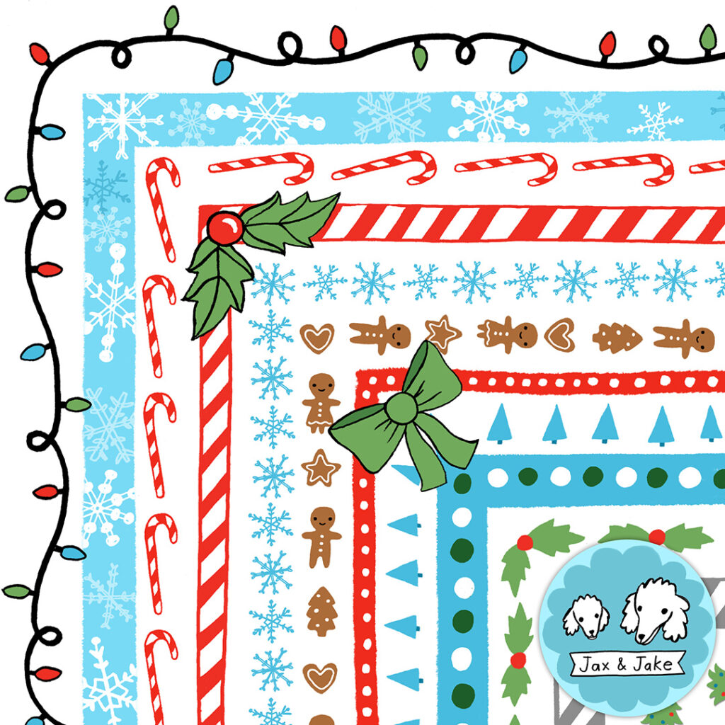 Winter Holiday Clipart Borders - 98 Christmas Clip Art Frames | Made By ...