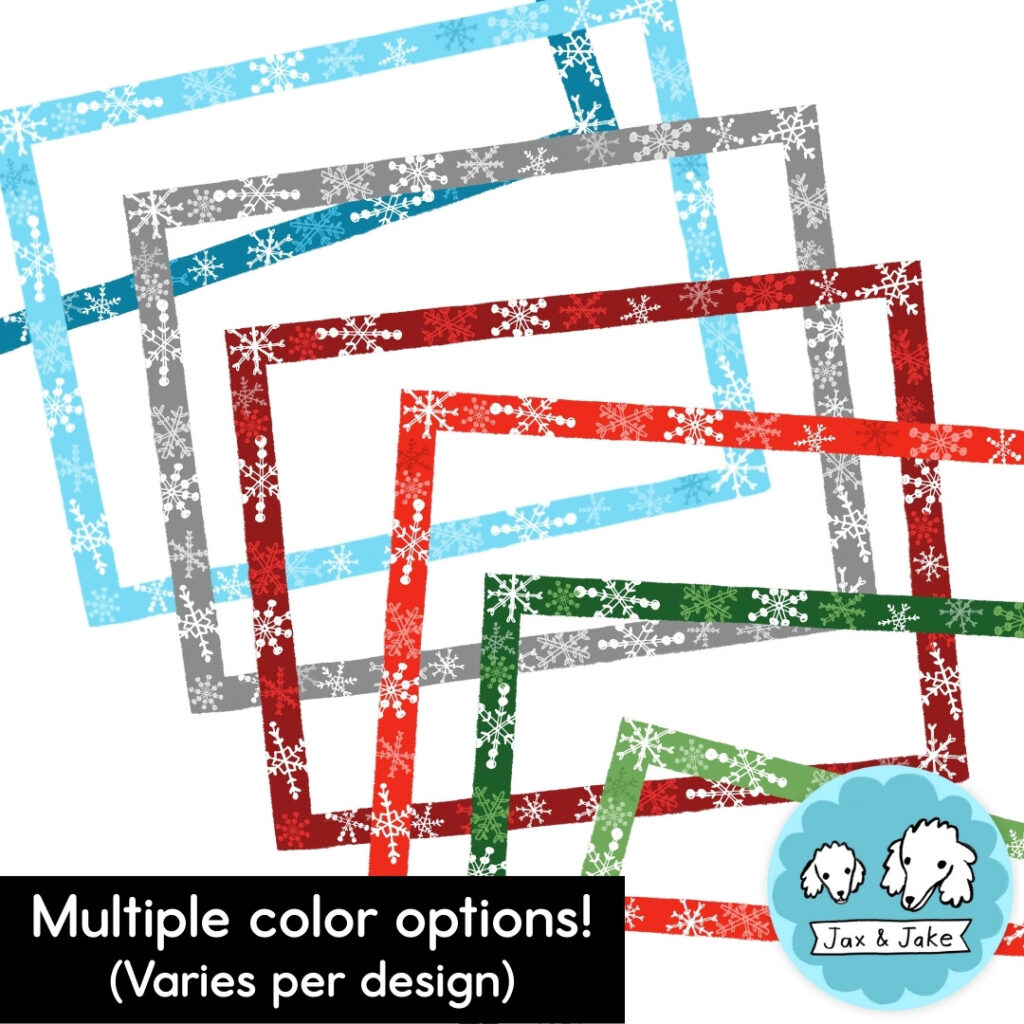 Winter Holiday Clipart Borders - 98 Christmas Clip Art Frames | Made By ...