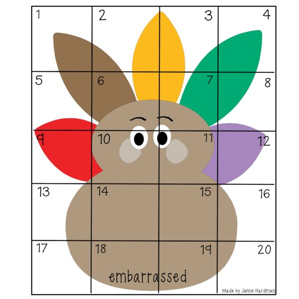 Turkey puzzles | color and tracing fine motor | Thanksgiving center ...