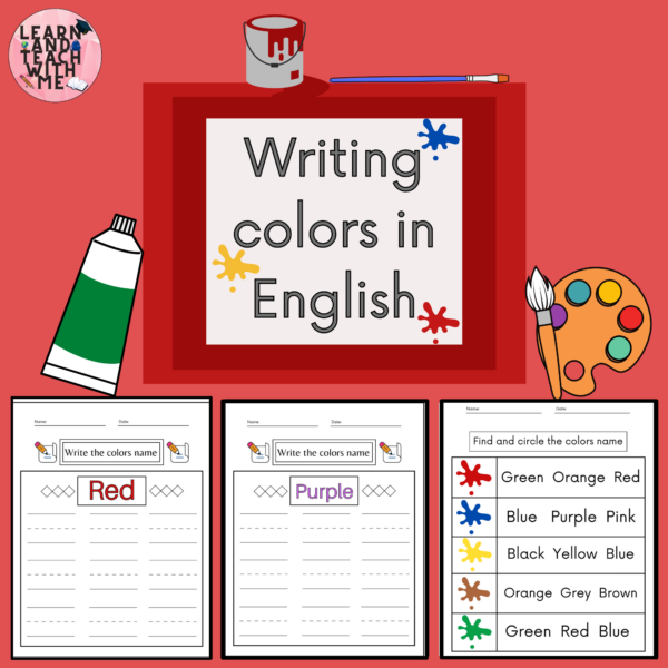 Color Word Writing Worksheets and Color Activities | Made By Teachers
