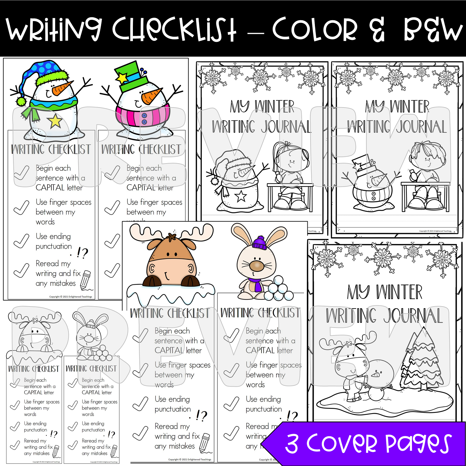 Winter Story Writing Prompts Winter Problem Solving | Made By Teachers