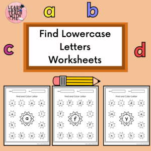 Lowercase Letters Find and Color Worksheets - Made By Teachers