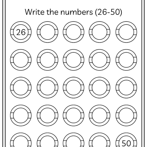 Numbers 1-100 Trace and Write Worksheets | Made By Teachers