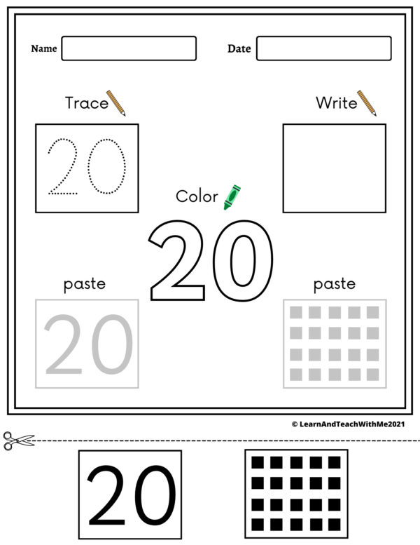 Number 1-20 Worksheets Activities | Made By Teachers