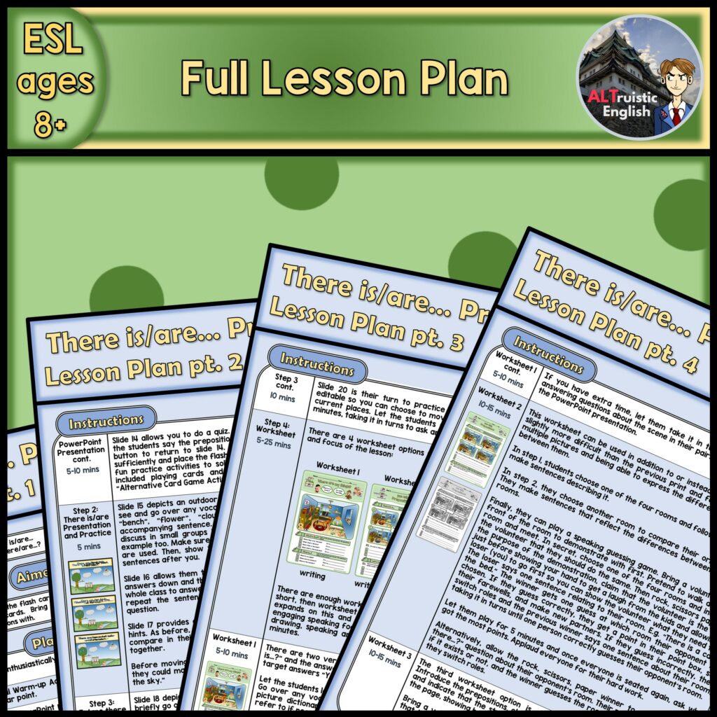 ESL Preposition Practice Speaking Activity Worksheet, Lesson Plan and ...