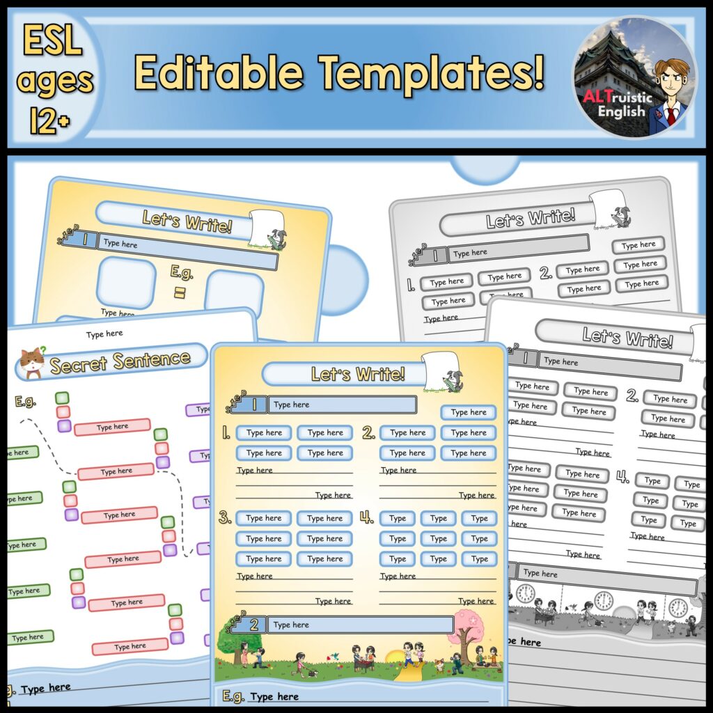 Past / Present Continuous ESL EFL Speaking and Writing Activity ...