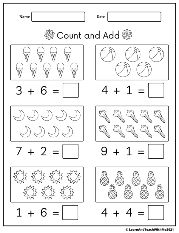 Addition Worksheets 1-10 | Made By Teachers