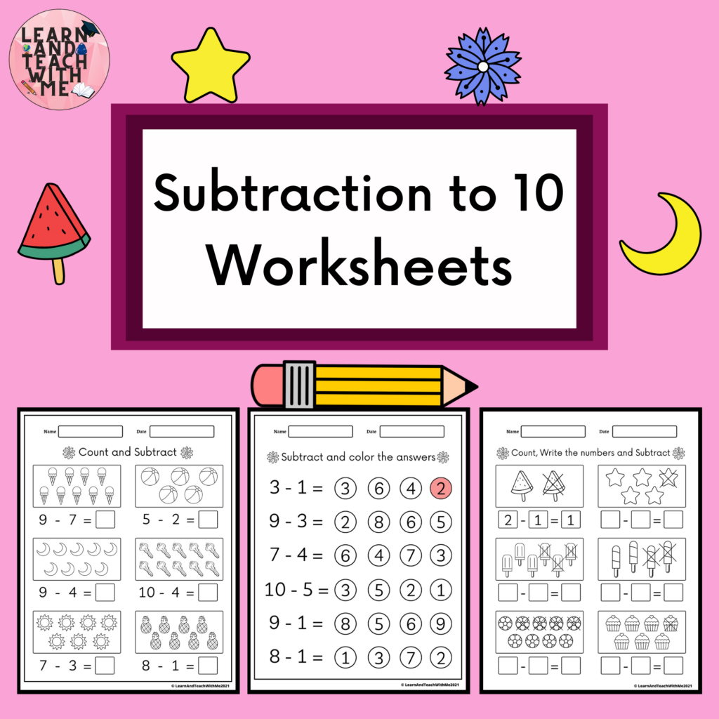 Subtraction Worksheets 1-10 | Made By Teachers