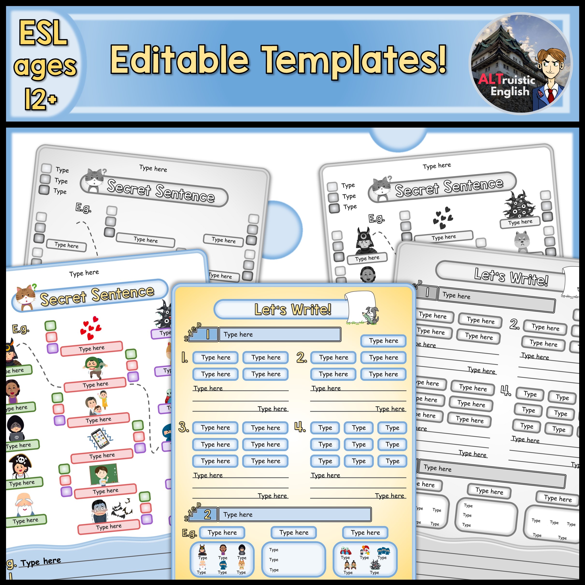 The Passive Voice ESL Speaking and Writing Activity Worksheets with ...