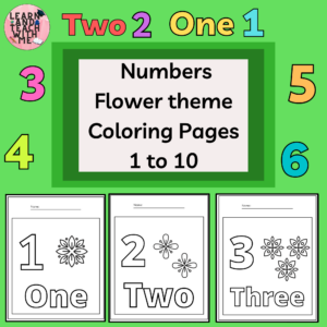 Numbers 1-10 Coloring Pages Flowers | Made By Teachers